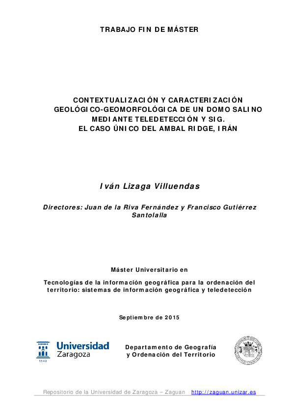(PDF) Contextualización y caracterización geológico-geomorfológica de ...