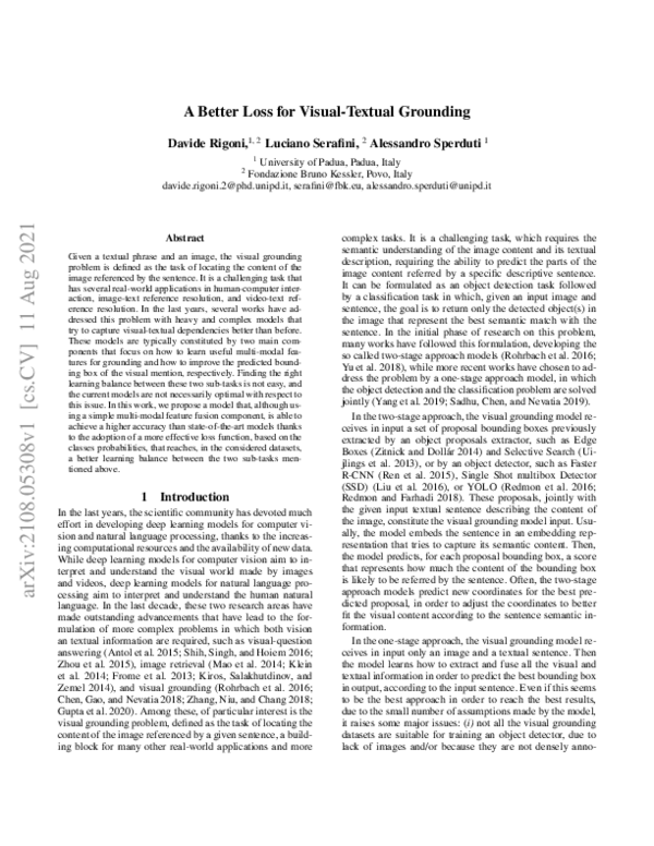 (PDF) A better loss for visual-textual grounding