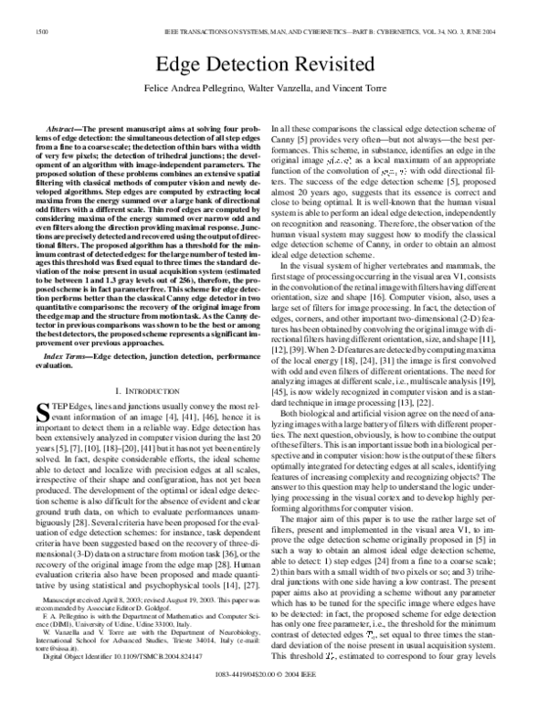 (PDF) Edge Detection Revisited