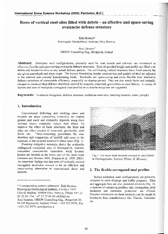 (PDF) Rows of vertical steel-silos filled with debris – an effective ...