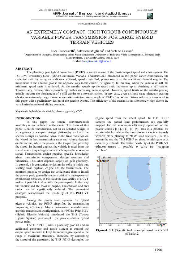 (PDF) An Extremely Compact, High Torque Continuously Variable Power ...