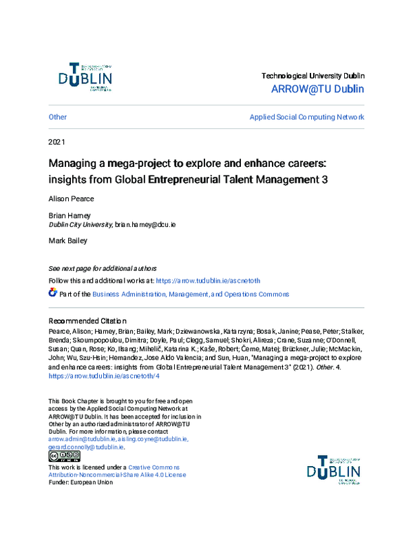 (PDF) Managing a mega-project to explore and enhance careers: insights ...