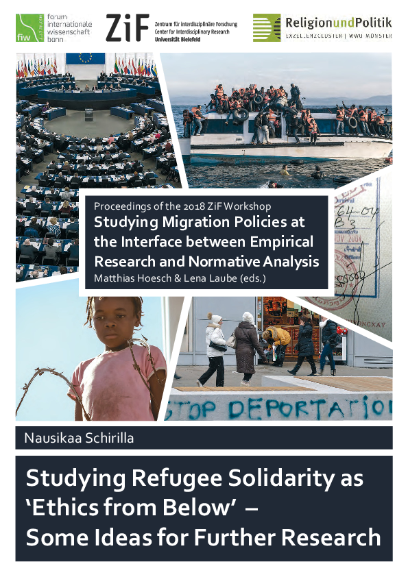 (PDF) Studying Refugee Solidarity as 'Ethics from Below' – Some Ideas ...