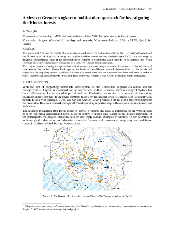 (PDF) A view on Greater Angkor: a multi-scalar approach for ...