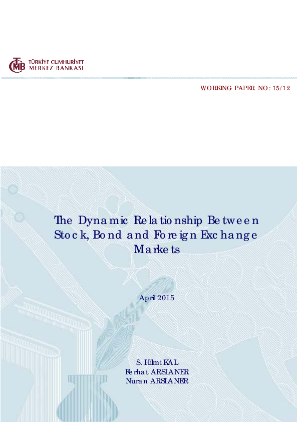 (PDF) The dynamic relationship between stock, bond and foreign exchange markets