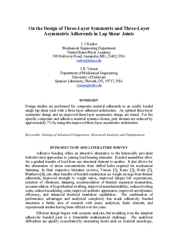 (PDF) On the Design of Three-layer Symmetric and Three-layer Asymmetric ...