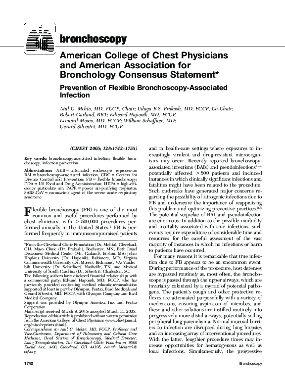 (PDF) American College of Chest Physicians and American Association for ...