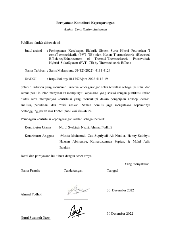 (PDF) Peningkatan Kecekapan Elektrik Sistem Suria Hibrid Fotovoltan ...