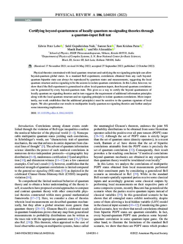 (PDF) Certifying beyond quantumness of locally quantum no-signaling ...