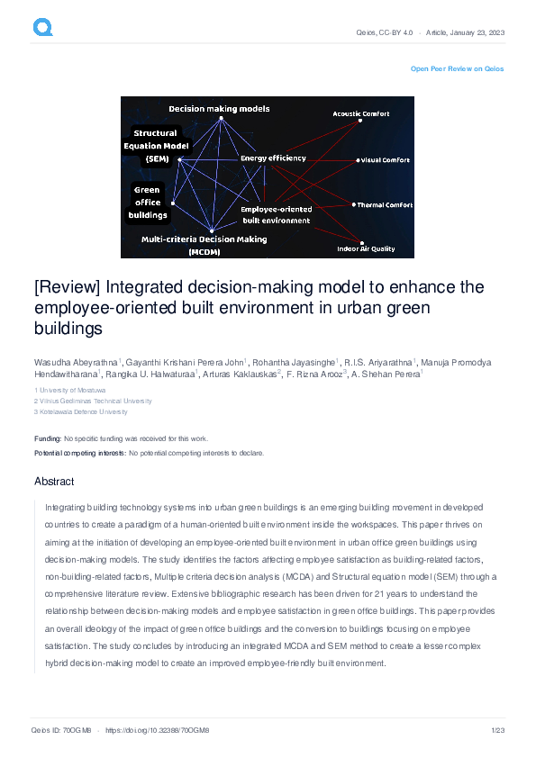 (PDF) Integrated decision-making model to enhance the employee-oriented ...