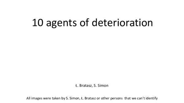 (PDF) 10 agents of deterioration