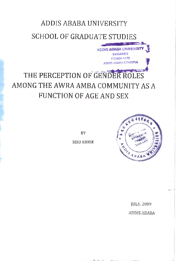 (PDF) A Thesis Submitted to The School of Graduate Studies of Addis Ababa University in Partial ...