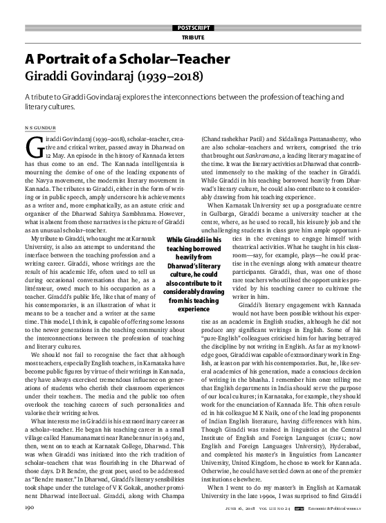 (PDF) Giraddi PS LIII 24 160618 NS Gundur
