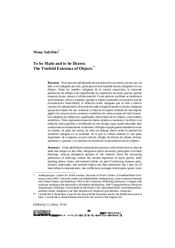 (PDF) To be Made and to be Drawn: The Twofold Existence of Objects