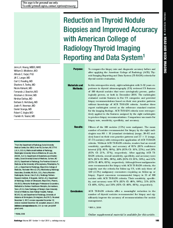 (PDF) Reduction in Thyroid Nodule Biopsies and Improved Accuracy with ...