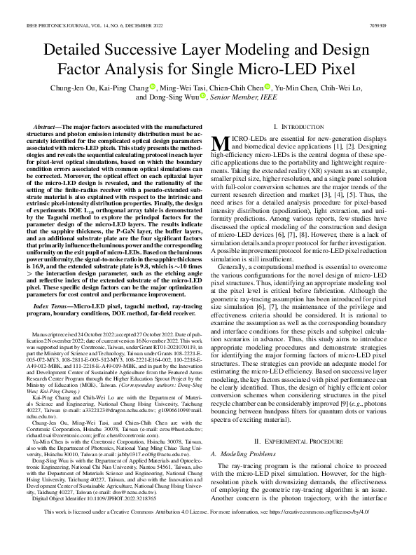 (PDF) Detailed Successive Layer Modeling and Design Factor Analysis for ...