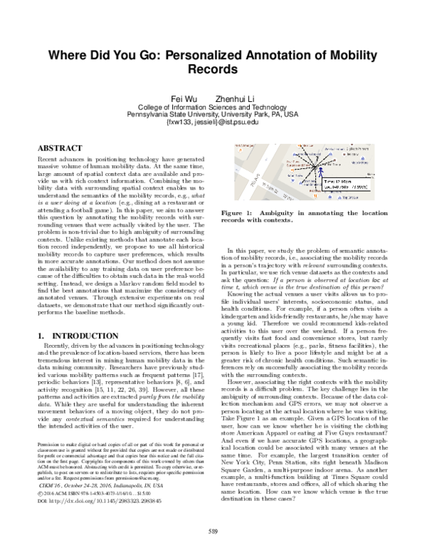 (PDF) Where Did You Go