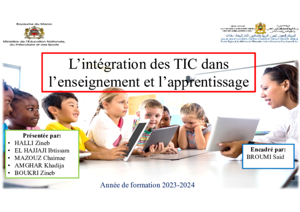 (PDF) L’intégration des TIC dans l’enseignement et l’apprentissage