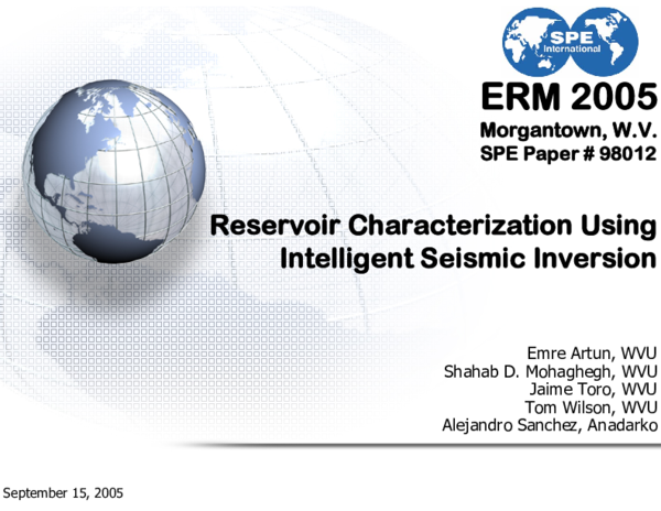 (PDF) Reservoir Characterization Using Intelligent Seismic Inversion