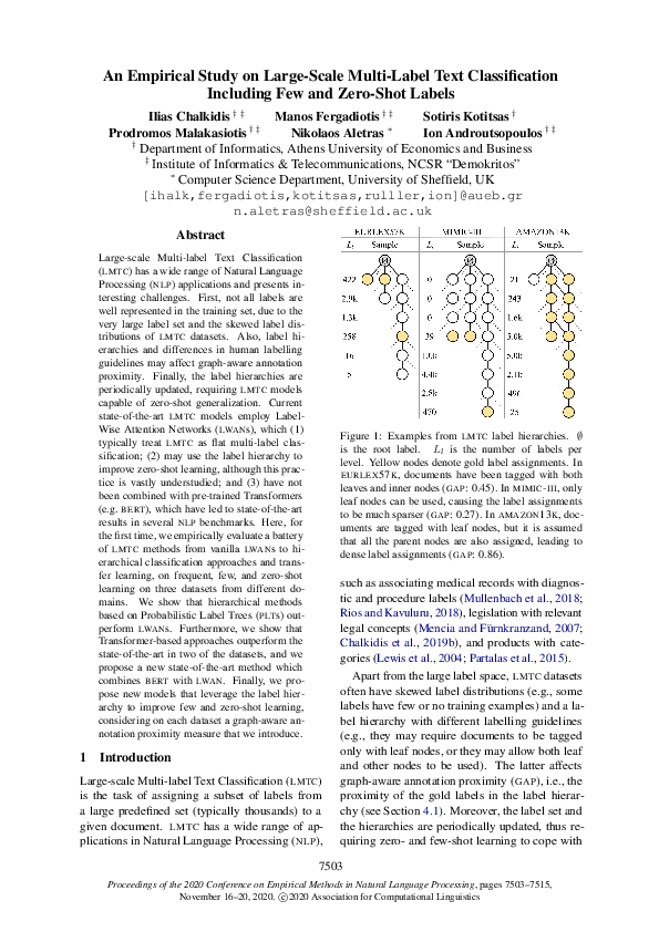 (PDF) An Empirical Study on Large-Scale Multi-Label Text Classification Including Few and Zero ...