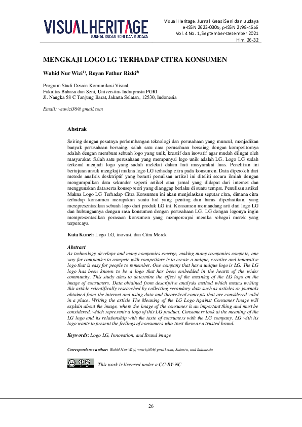 (PDF) Mengkaji Logo LG terhadap Citra Konsumen