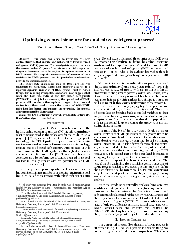 Pdf Synthesis Of An Optimizing Control Structure For Dual Mixed