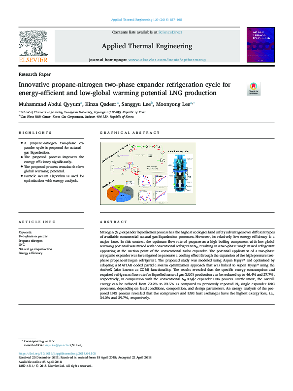 (PDF) Innovative propane-nitrogen two-phase expander refrigeration ...