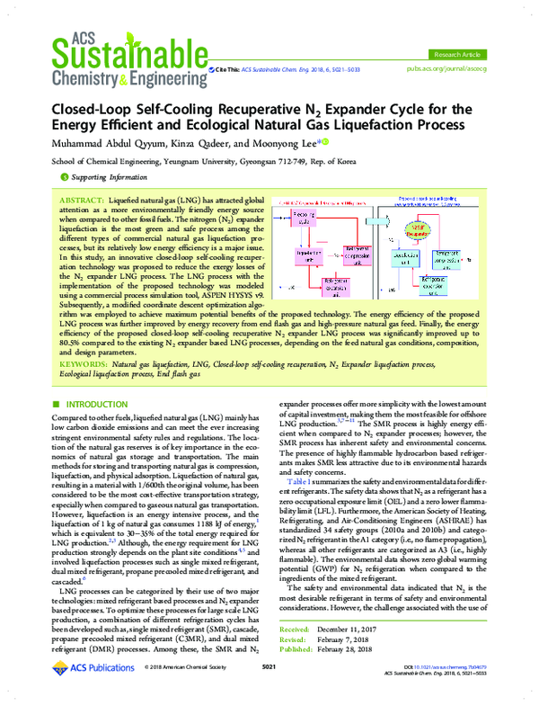 (PDF) Closed-Loop Self-Cooling Recuperative N2 Expander Cycle for the ...