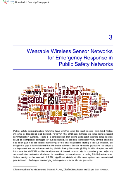 (PDF) Wearable Wireless Sensor Networks for Emergency Response in ...