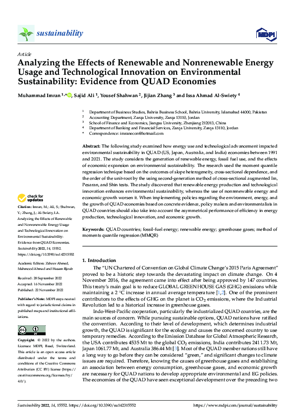 (PDF) Analyzing the Effects of Renewable and Nonrenewable Energy Usage ...