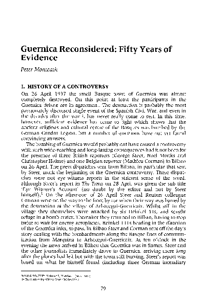 (PDF) Guernica Reconsidered: Fifty Years of Evidence