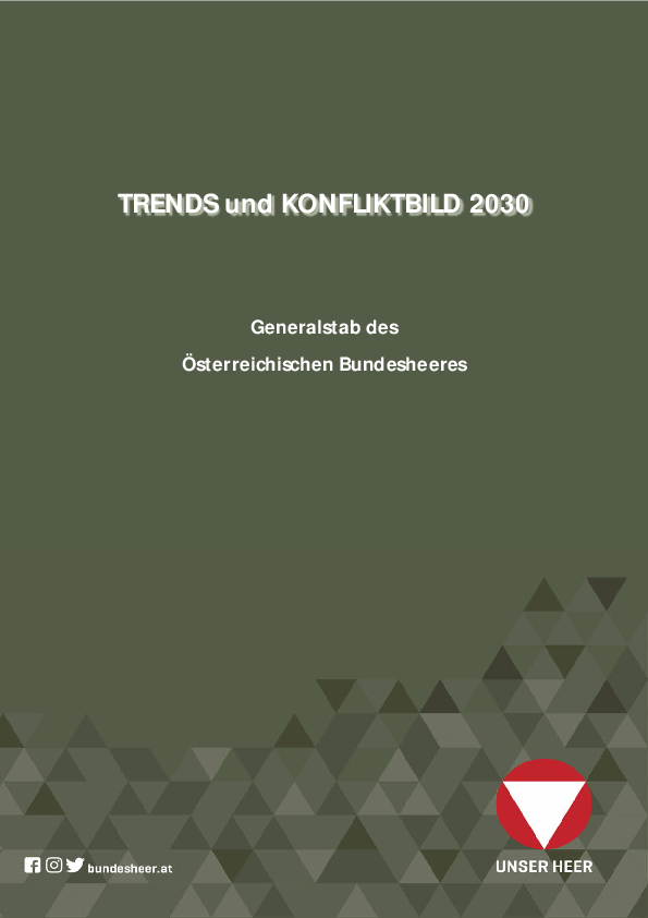 (PDF) BMLV, Trends und Konfliktbild 2030, Wien 2018