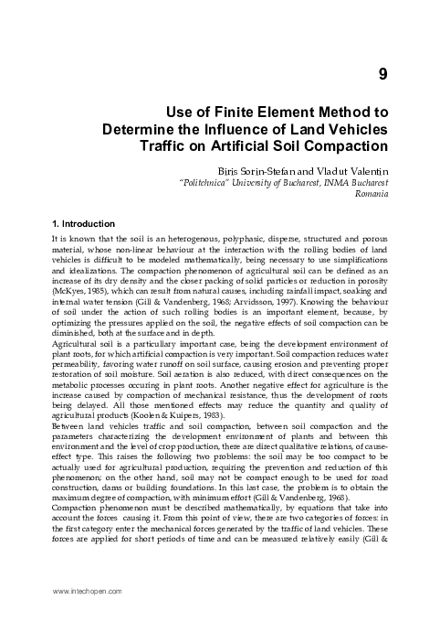 (PDF) Use of Finite Element Method to Determine the Influence of Land ...
