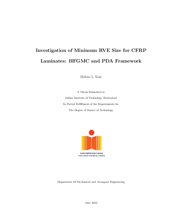 (PDF) Investigation of Minimum RVE Size for CFRP Laminates: HFGMC and ...