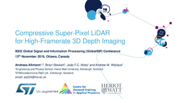 (PDF) Compressive Super-Pixel LiDAR for High-Framerate 3D Depth Imaging