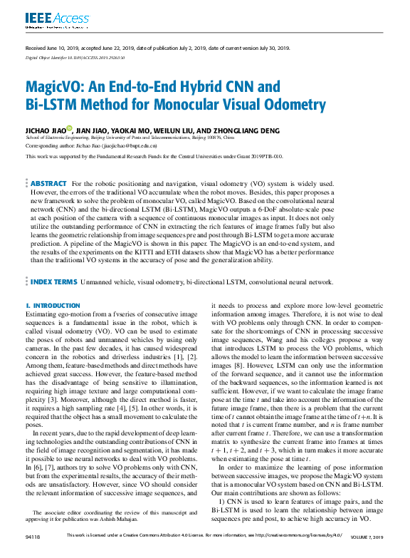 (PDF) MagicVO: An End-to-End Hybrid CNN and Bi-LSTM Method for ...