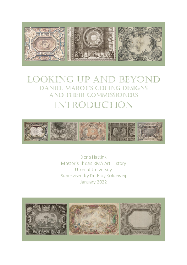 (PDF) Looking Up and Beyond: Daniel Marot's Ceiling Designs and their ...