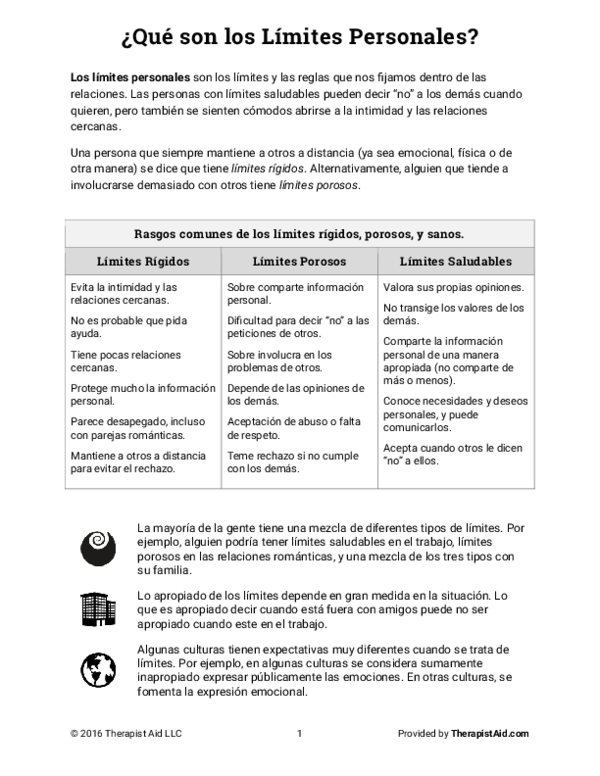 (PDF) Qué son los Límites Personales