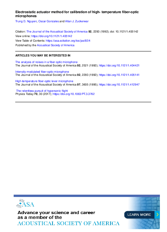 (PDF) Electrostatic actuator method for calibration of high ...