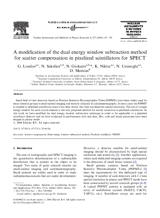 (PDF) Scatter correction techniques in high resolution detectors based on PSPMTS and ...