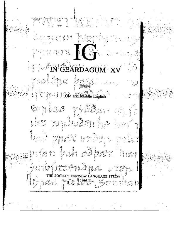 (PDF) The Riddle of Beowulf