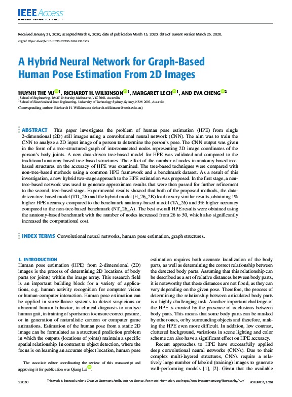 (PDF) A Hybrid Neural Network for Graph-Based Human Pose Estimation From 2D Images | Margaret ...