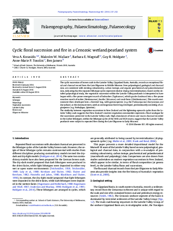 (PDF) Cyclic floral succession and fire in a Cenozoic wetland/peatland ...