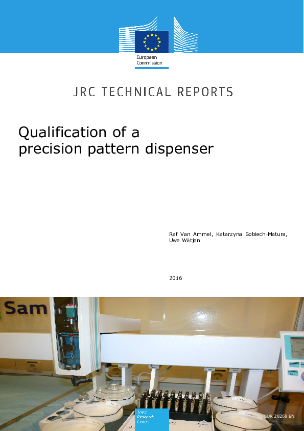 (PDF) Qualification of a precision pattern dispenser