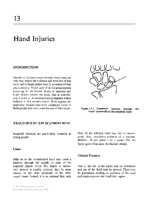 (PDF) Hand Injuries