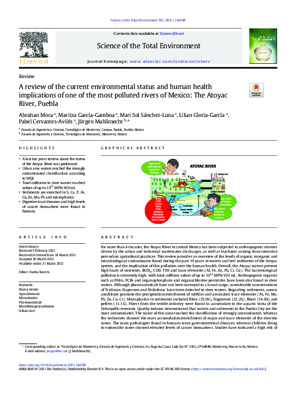 (PDF) A review of the current environmental status and human health ...