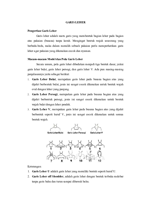 (DOC) GARIS LEHER DAN KERAH