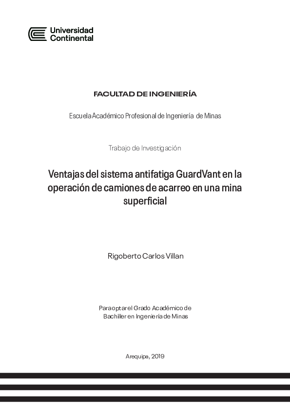 (PDF) Ventajas del sistema antifatiga GuardVant en la operación de ...