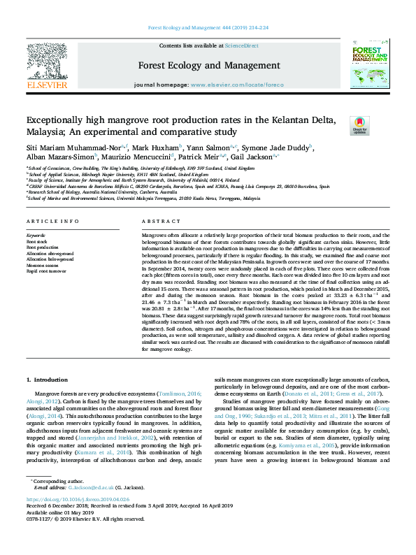 (PDF) Forest Ecology and Management