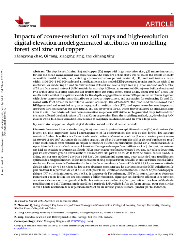 (PDF) Impacts of coarse-resolution soil maps and high-resolution ...